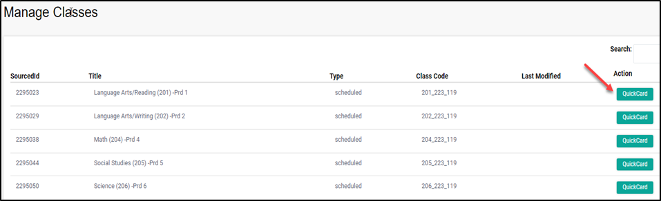 QuickCards-Printing for ClassLink SSO