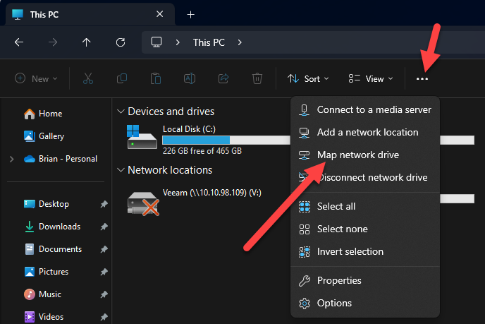 Connecting to Network Drives on Windows
